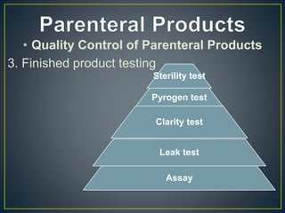 Parenteral products III | PPT
