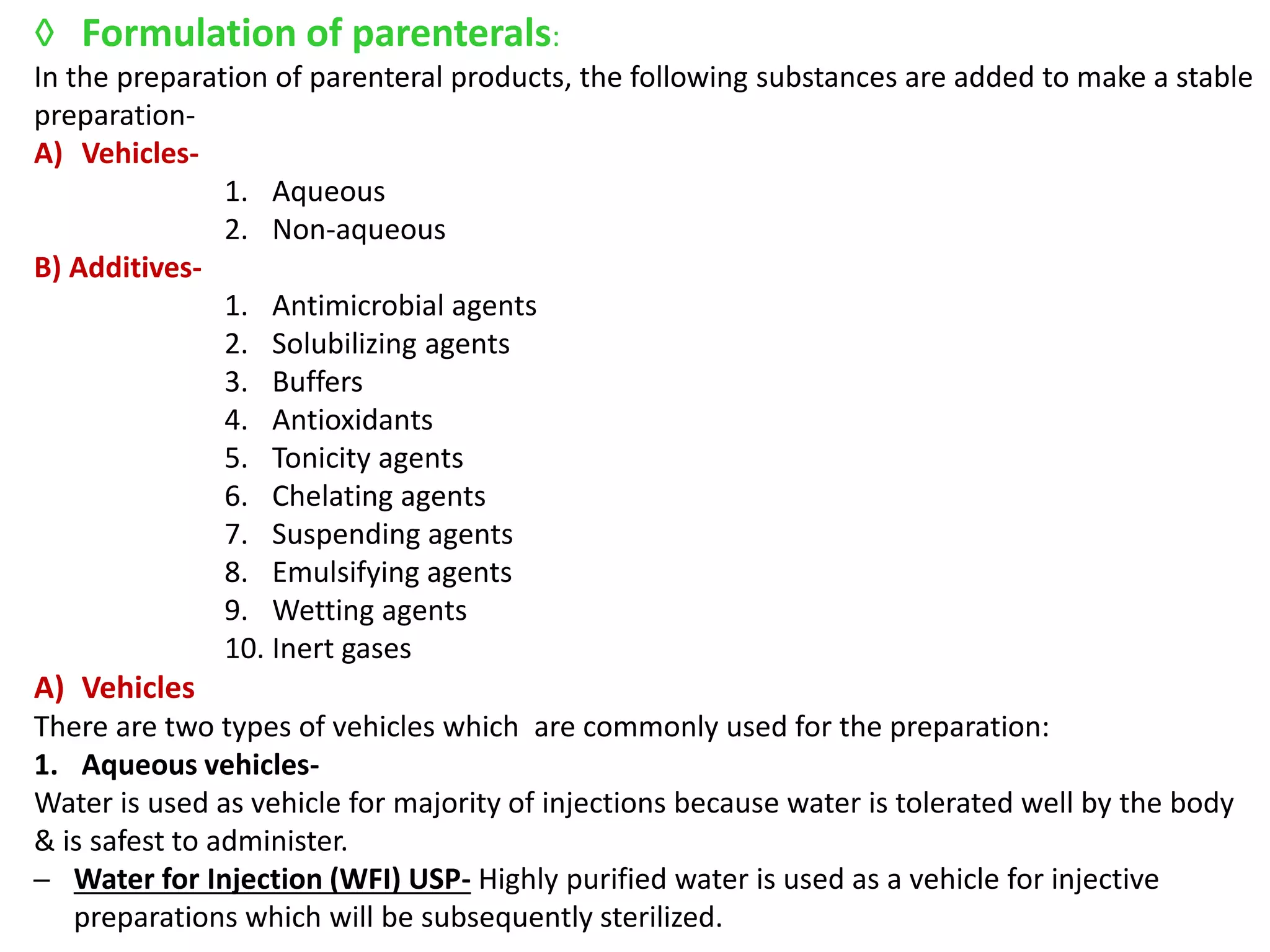 Parenteral Products | PPTX