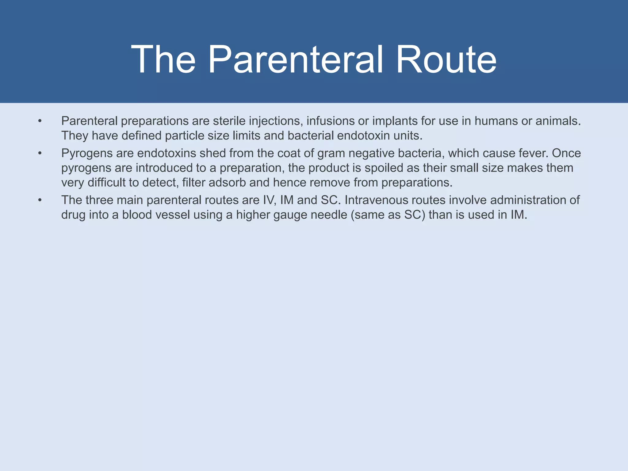 Parenterals | PPT