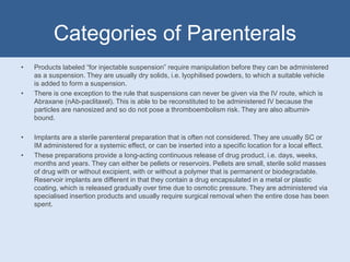 Parenterals | PPT