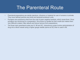 Parenterals | PPT