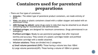 Parenterals | PPTX
