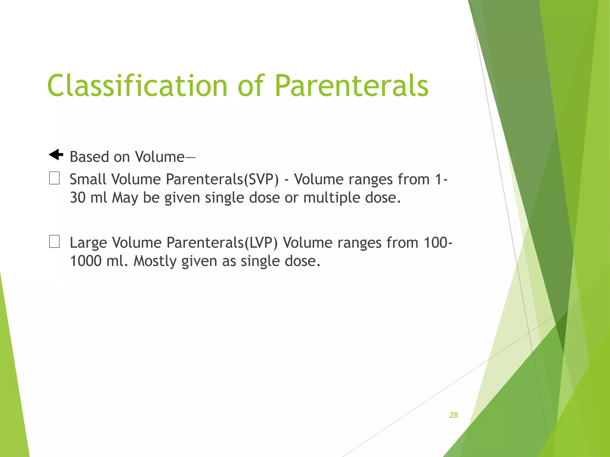 Parenterals | PPTX
