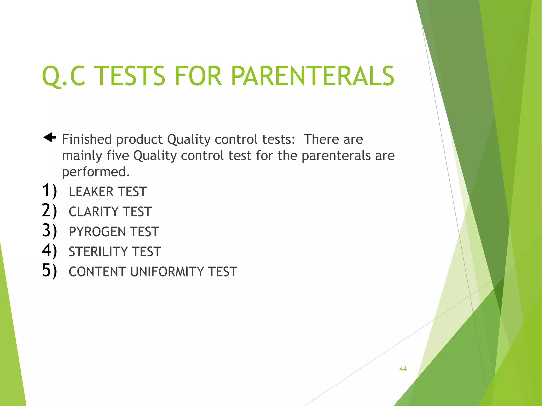 Parenterals | PPTX
