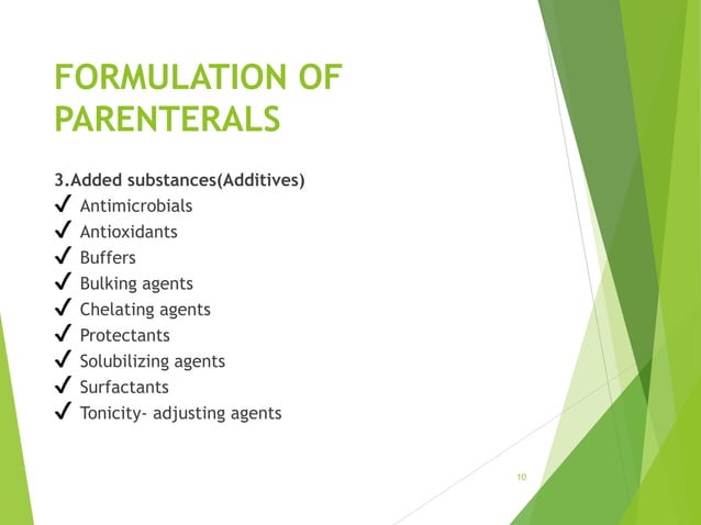 Parenterals | PPTX | Chemistry | Science