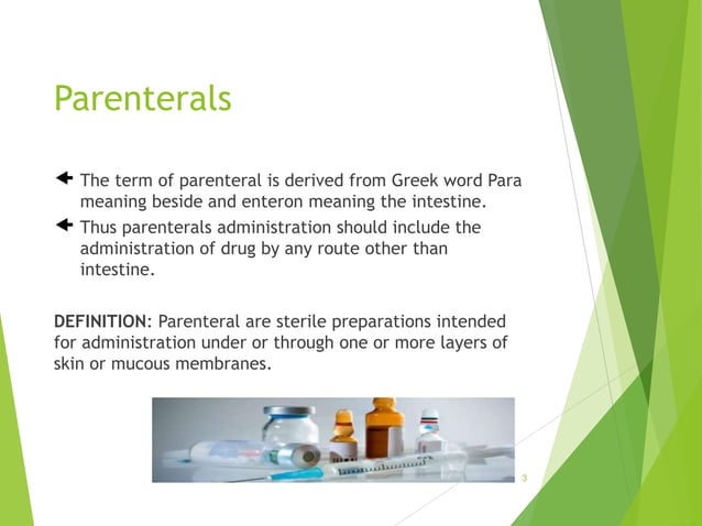 Parenterals | PPTX | Chemistry | Science