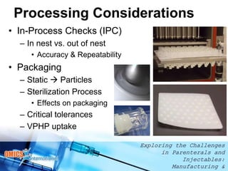 Adapting Drug Product Manufacturing Strategy & Processes for Ready-To ...