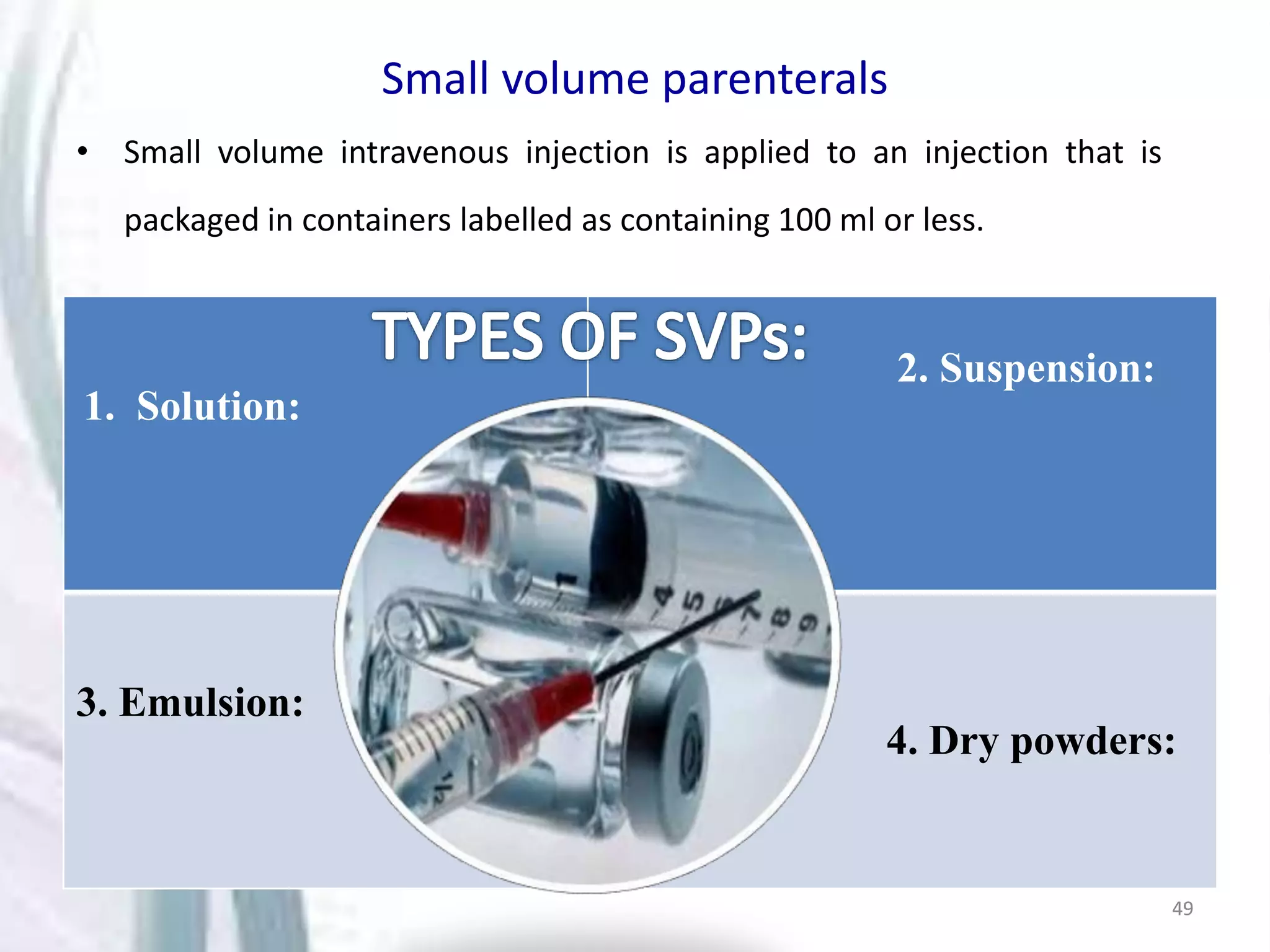 Parenteral preparations | PPTX