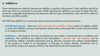 Parenterals from Preparation to Evaluation | PPTX