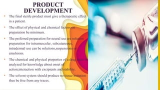 Types of Parenteral Formulation | PPTX