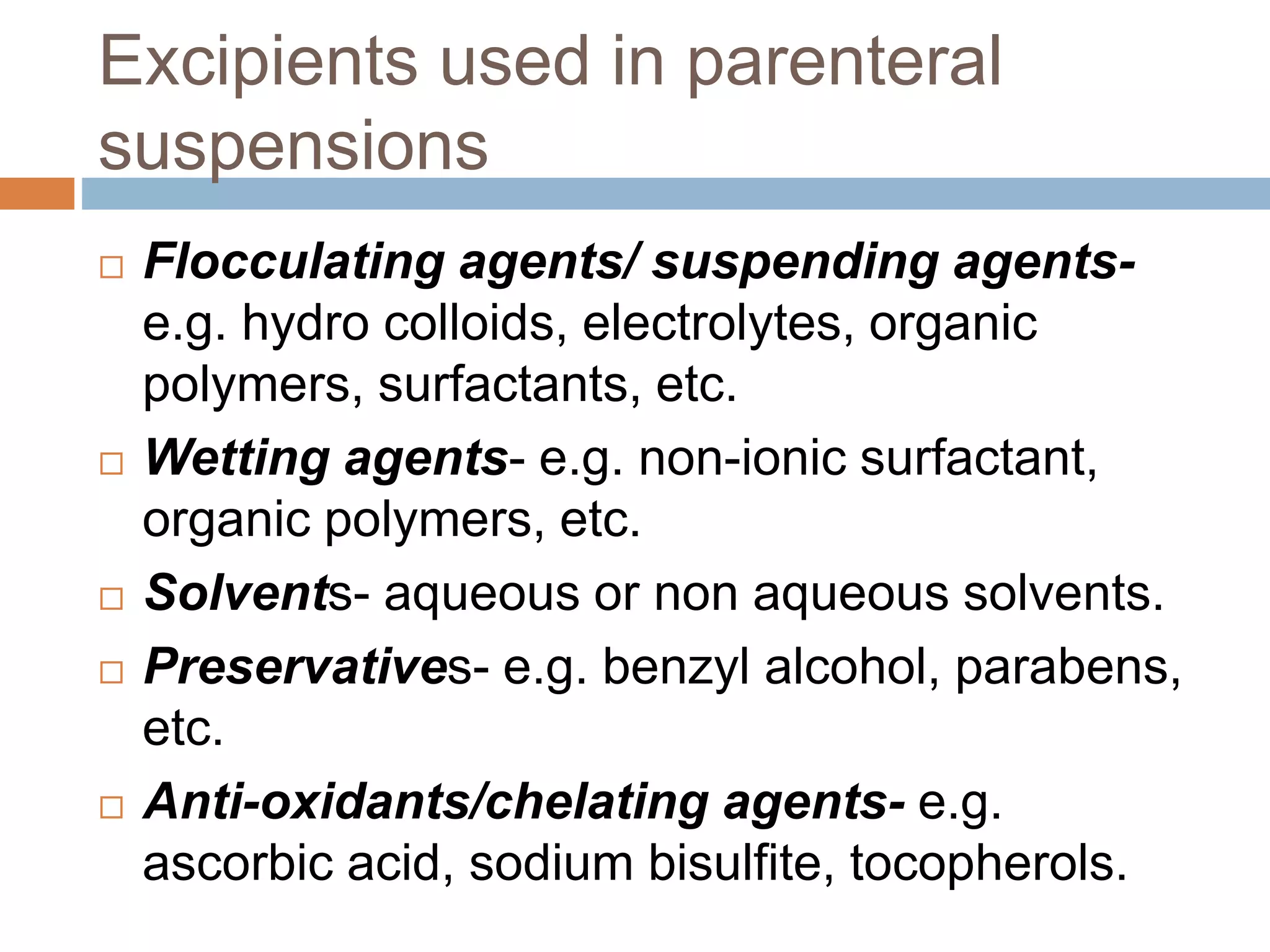 Parenteral suspensions | PPTX