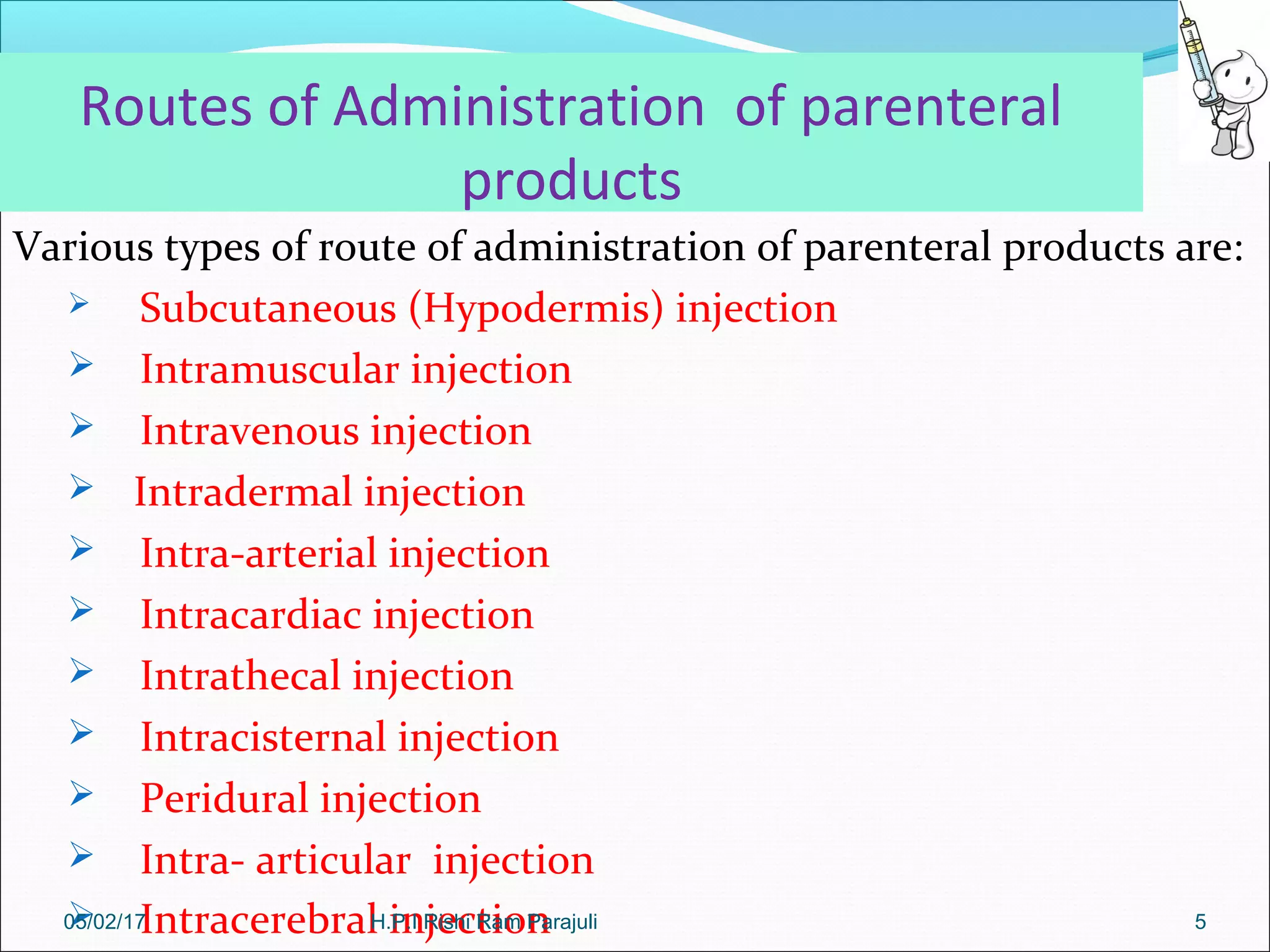 Parenteral Products | PPT