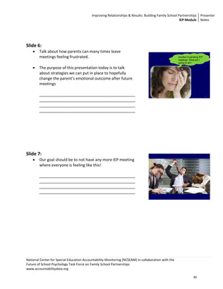 Unit 3: Parent-Friendly IEPs - Parental Involvement Notes | PDF ...