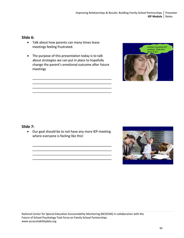 Unit 3: Parent-Friendly IEPs - Parental Involvement Notes | PDF ...