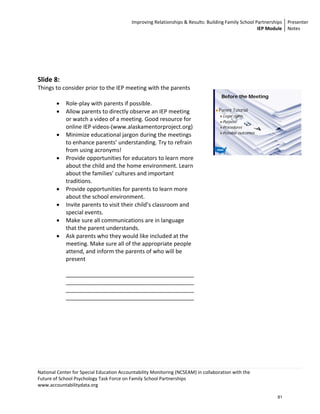 Unit 3: Parent-Friendly IEPs - Parental Involvement Notes | PDF ...