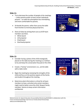 Unit 3: Parent-Friendly IEPs - Parental Involvement Notes | PDF ...
