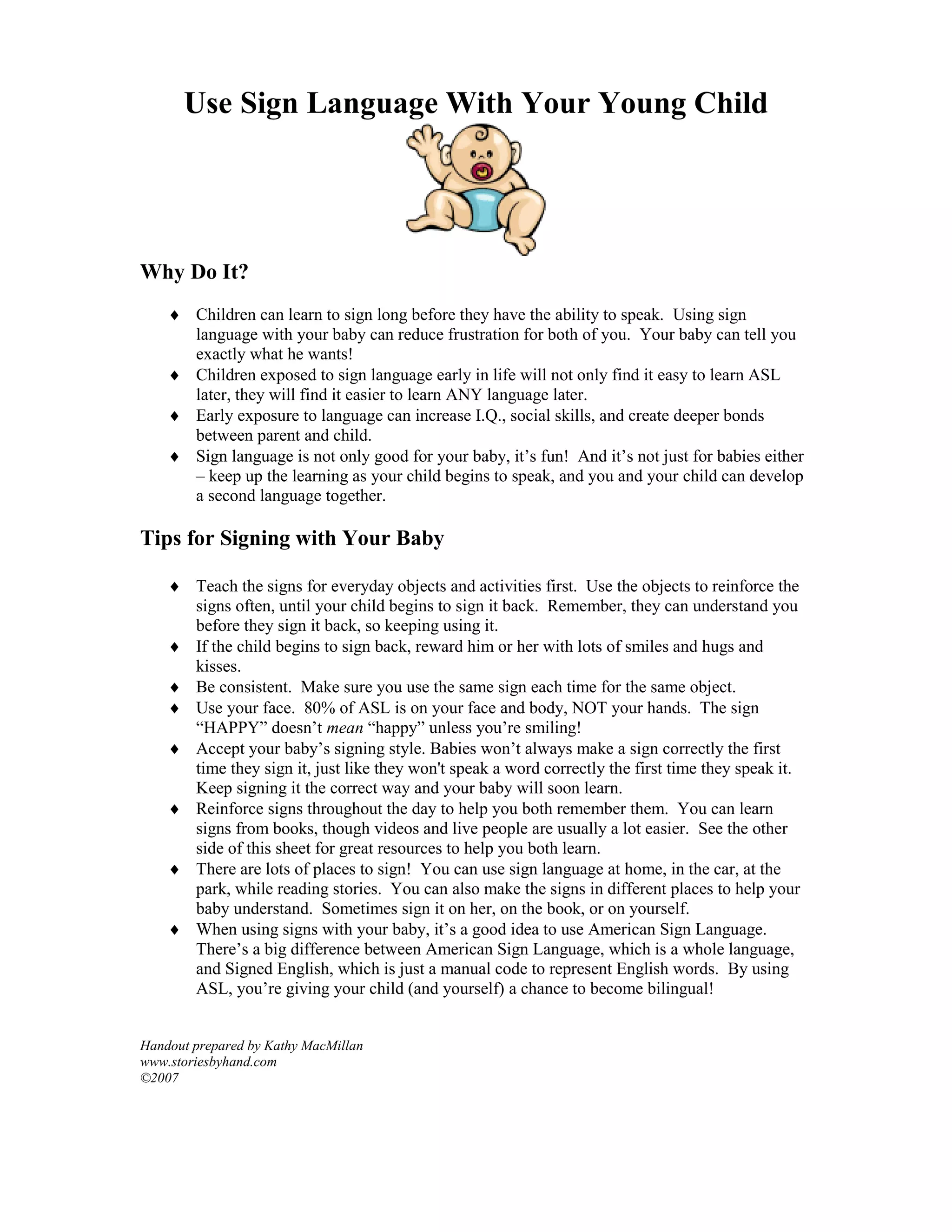 Handout for Parents | PDF