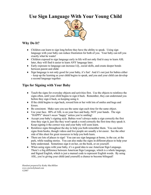 Handout for Parents | PDF