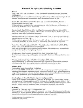 Handout for Parents | PDF