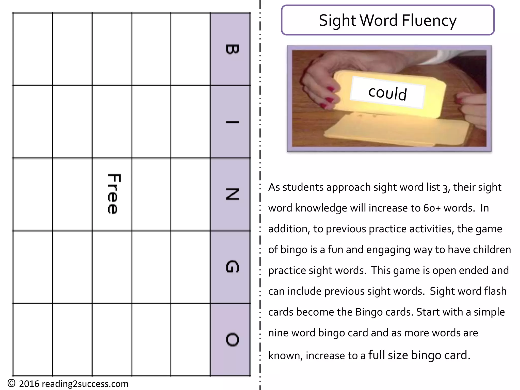 Sight Word Handouts for Parents of First Graders | PPTX