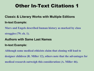 Parenthetical Citations | PPT