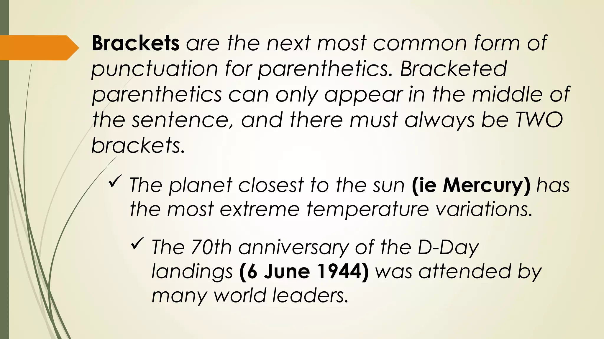 Parenthetical Expressions | PPT