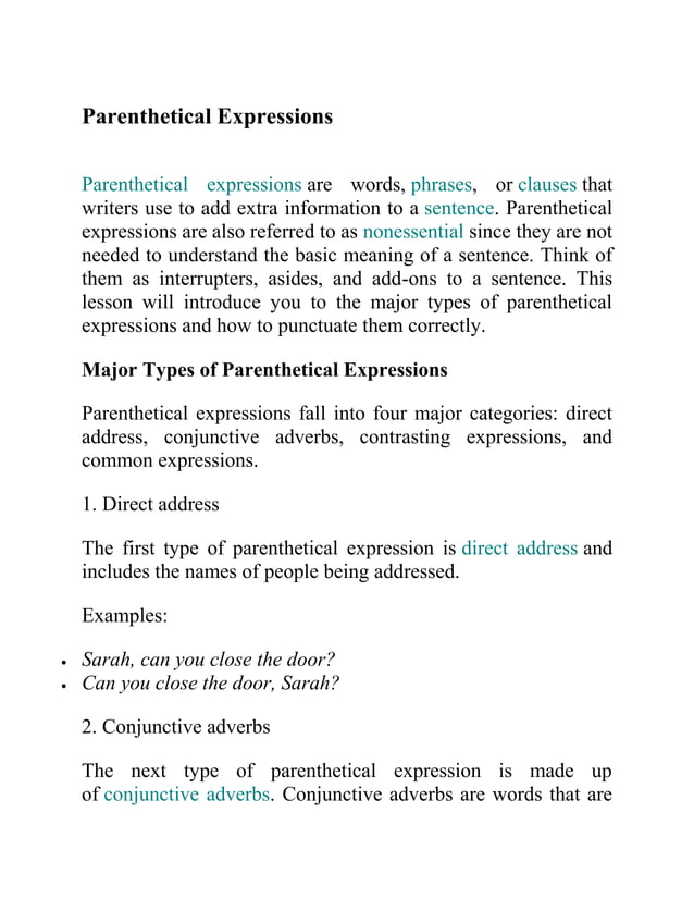 Parenthetical Expressions.docx