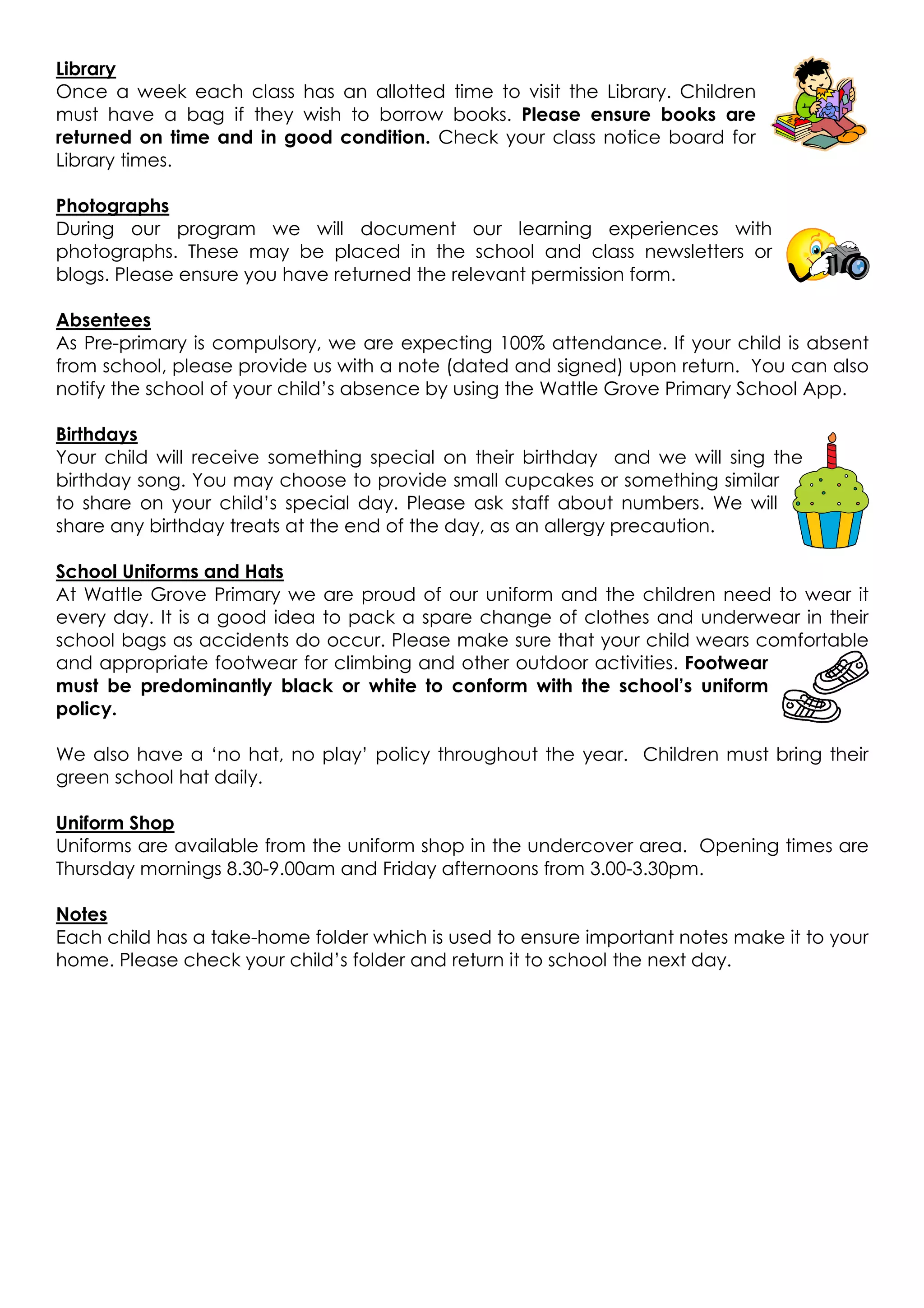 Parent info booklet 2019 | PDF