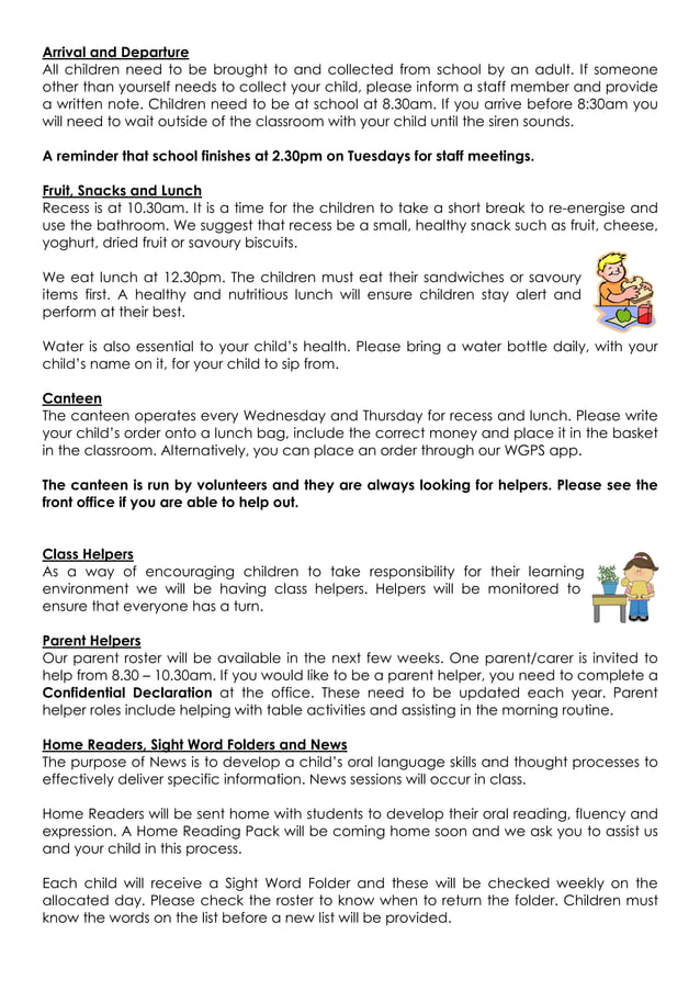 Parent info booklet 2019 | PDF