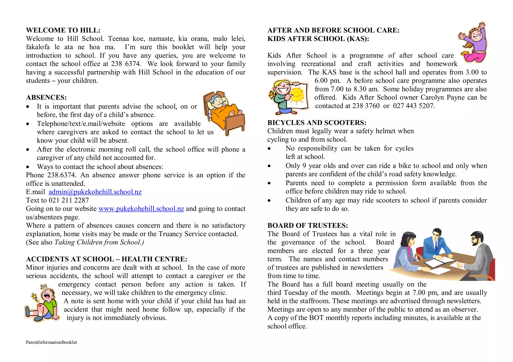 Parent informationbooklet | PPT