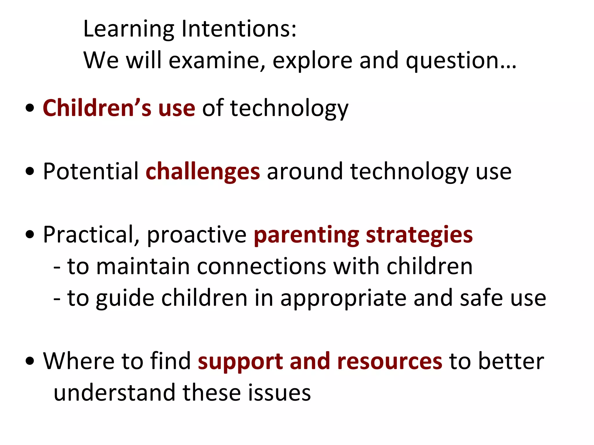 'Parenting in the digital age' on slideshare | PPT | Social Networking ...