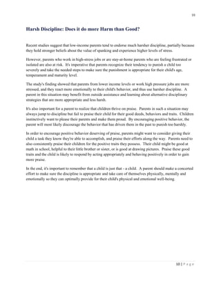 Parenting rules and discipline | PDF