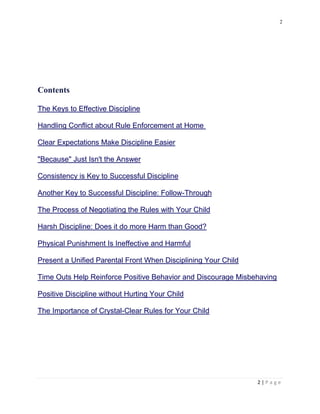 Parenting rules and discipline | PDF