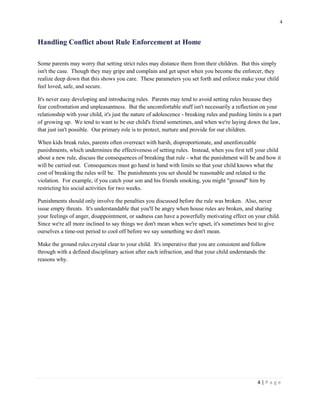 Parenting rules and discipline | PDF