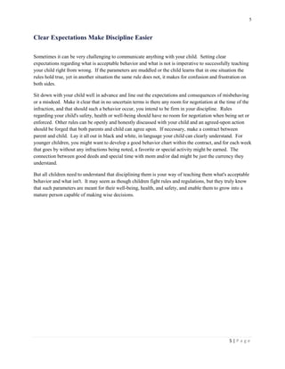 Parenting rules and discipline | PDF