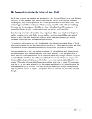 Parenting rules and discipline | PDF