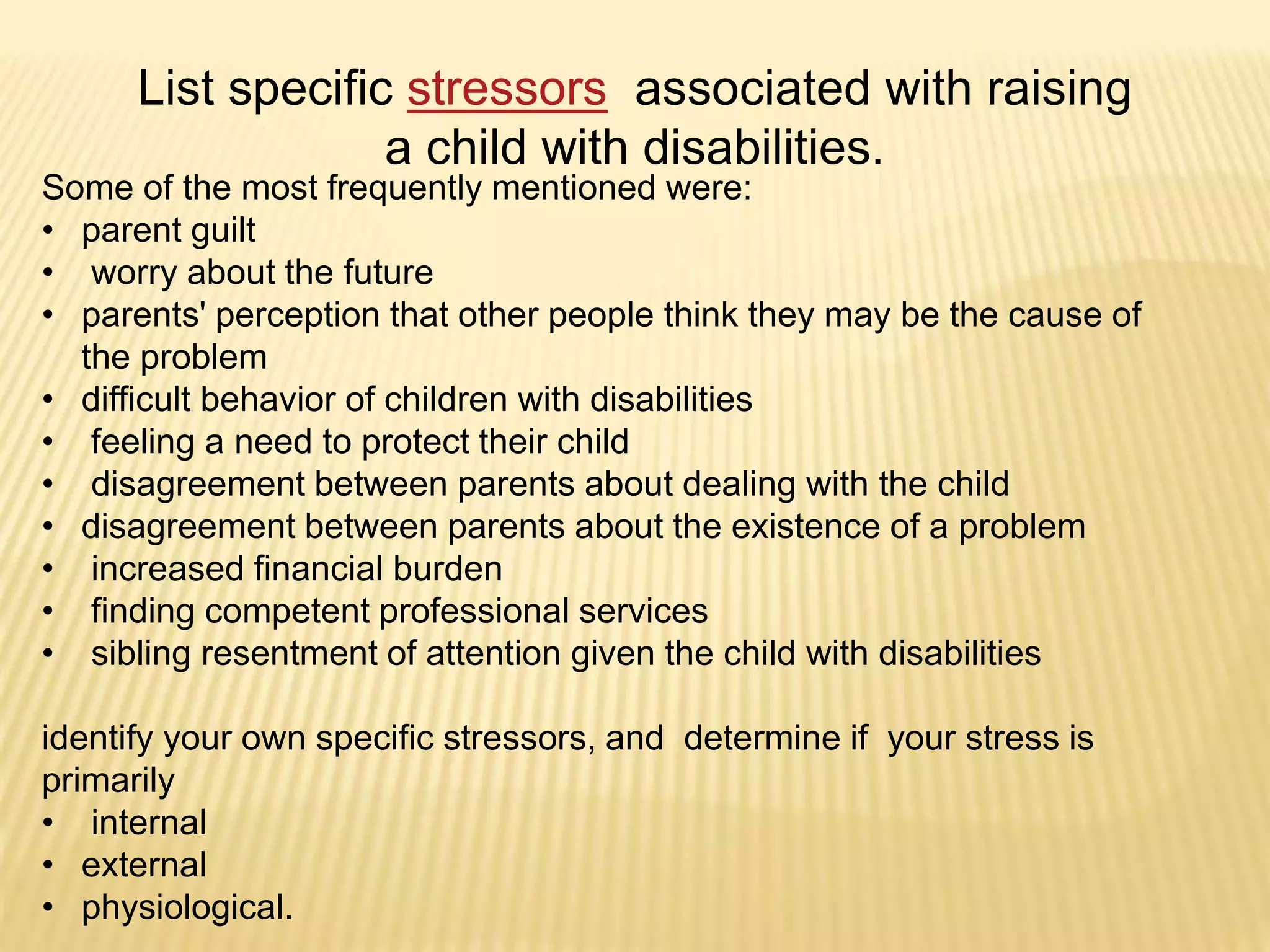 Parenting children with disability | PPTX