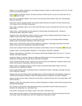 Parenting Bibliography | DOC