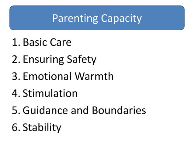 Parenting capacity to change | PPT