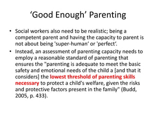 Parenting capacity to change | PPT