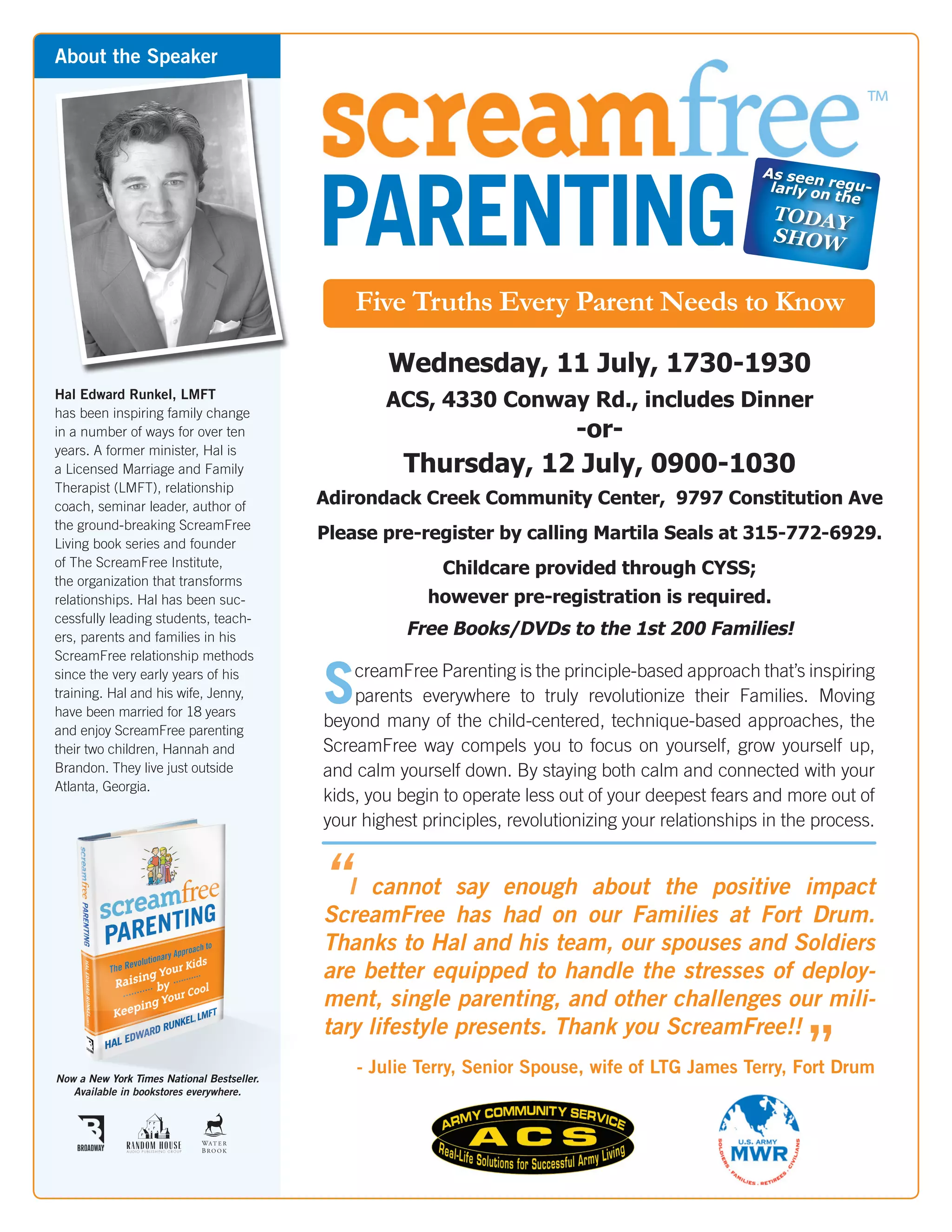 Scream Free Parenting Class | PDF