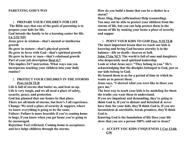 Parenting god's way | PDF
