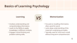 The psychology of learning for children .pptx