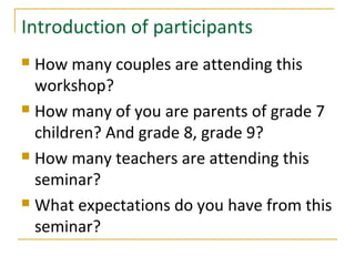 Parenting seminar generations | PPT