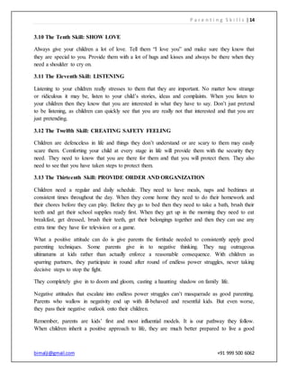 Parenting skills | DOCX