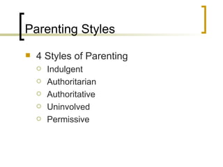 Parenting Styles | PPT