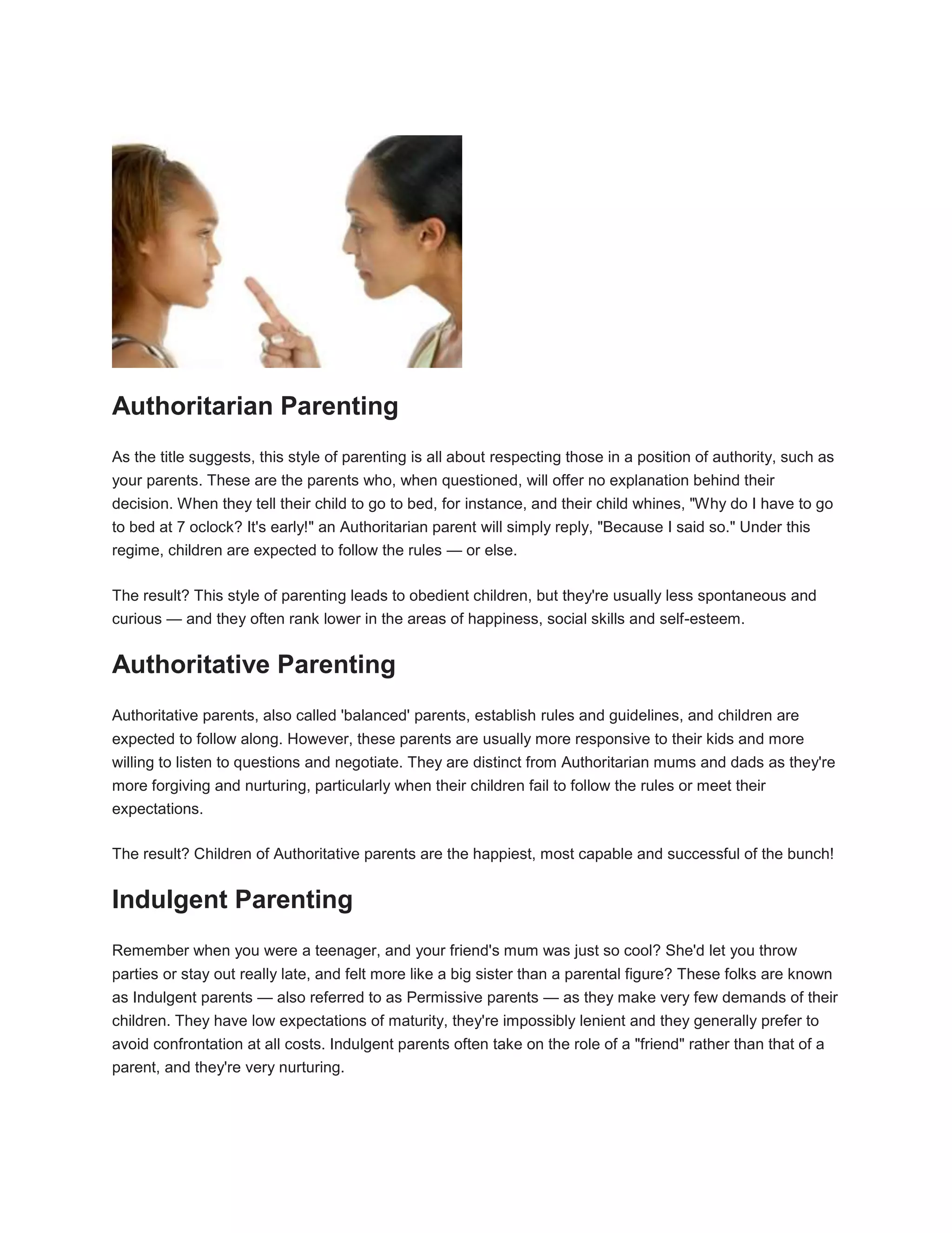 Parenting styles | DOCX