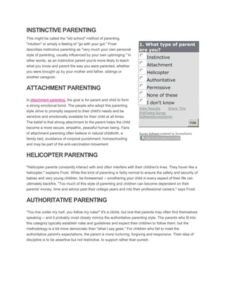Parenting styles | PDF