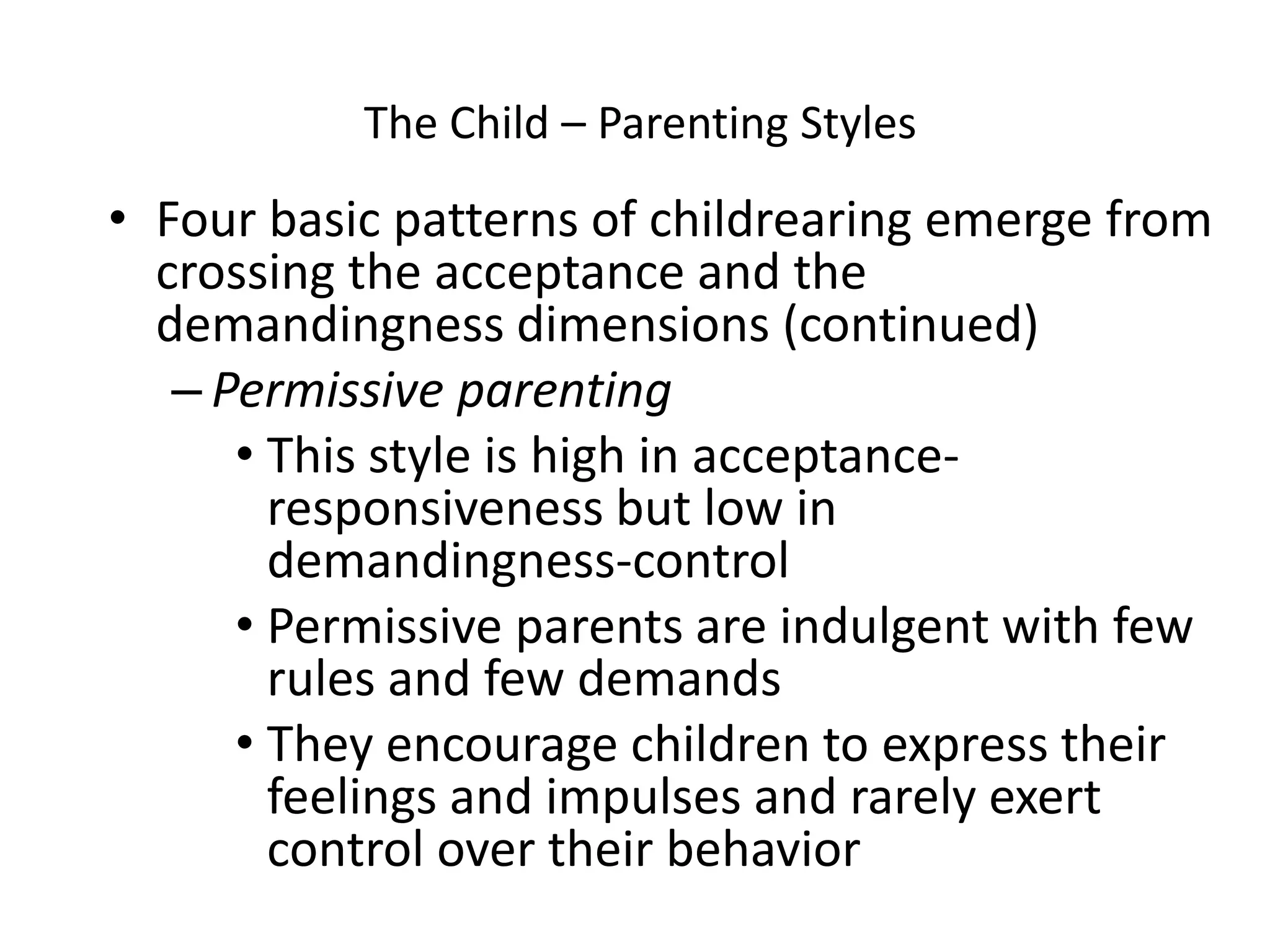 Parenting styles | PPTX