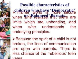 Parenting styles and their possible impact on children | PPSX